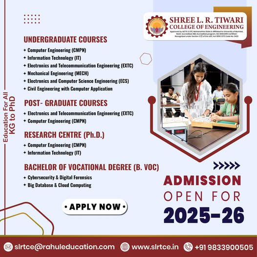 ADMISSION BROCHURE | Shree L. R. Tiwari College of Engineering